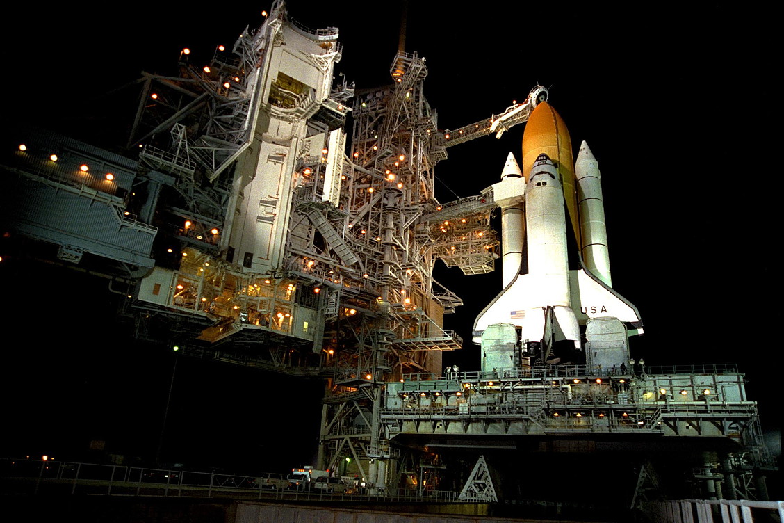 STS-90 on launch pad