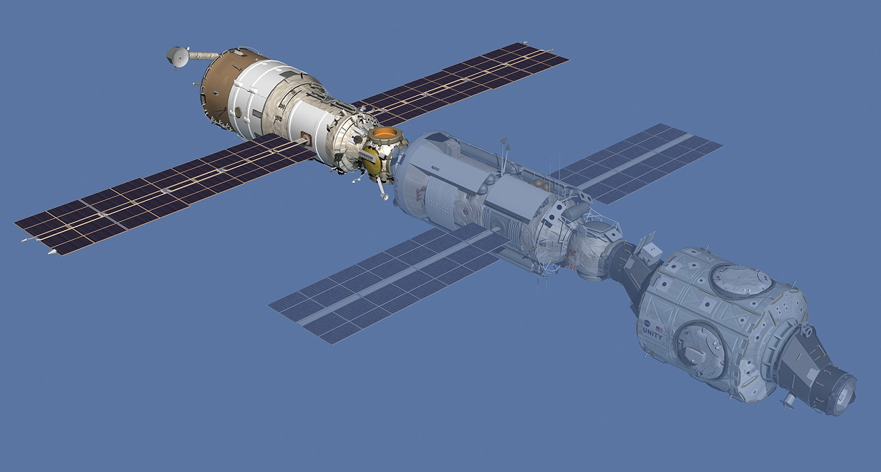 ISS after docking of the Zvezda module